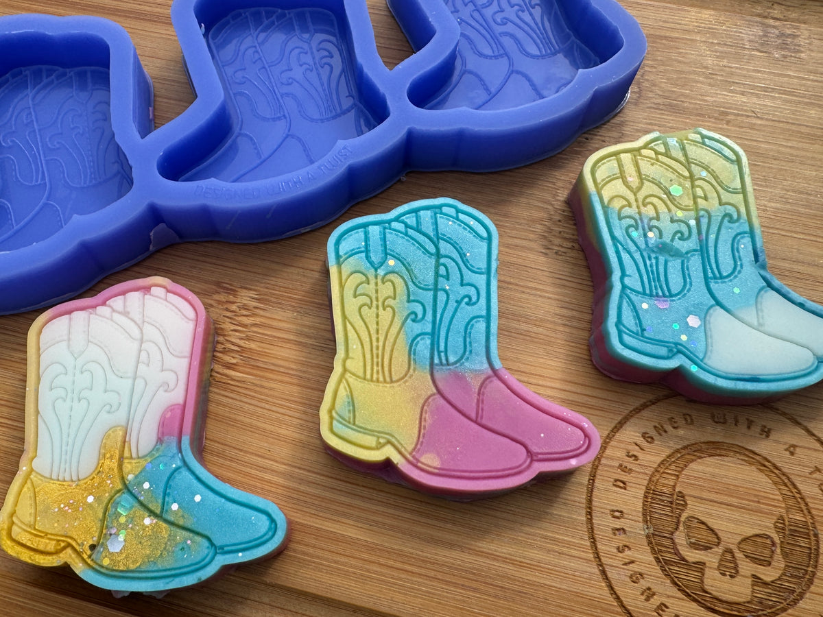 Cowboy Boots Silicone Mold Trio | Designed with a Twist