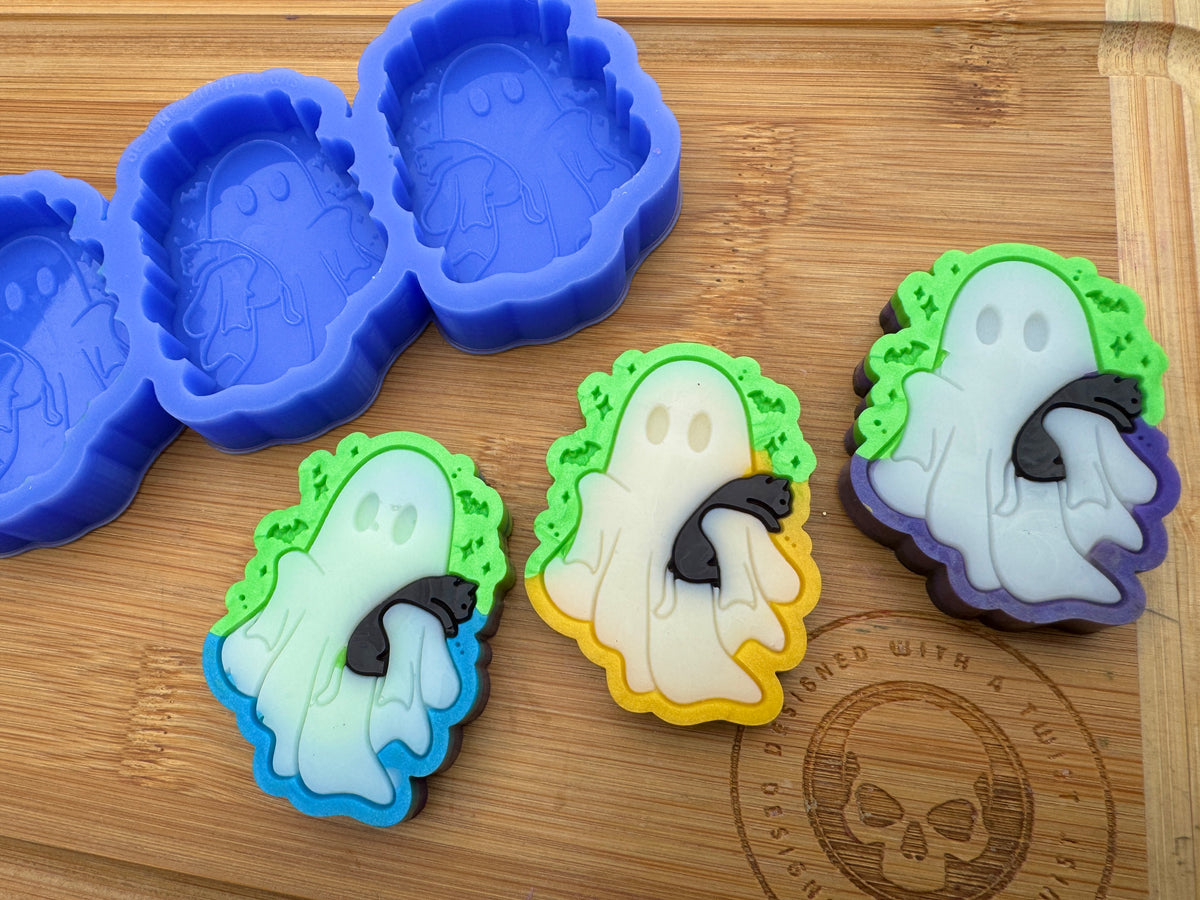 Ghost Hugging Cat Silicone Mold | Designed with a Twist
