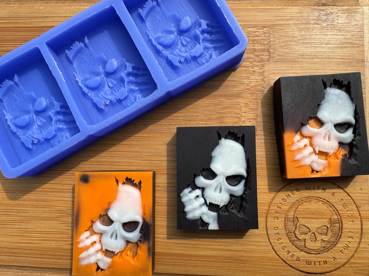 Skull Breakthrough Silicone Mold | Designed with a Twist