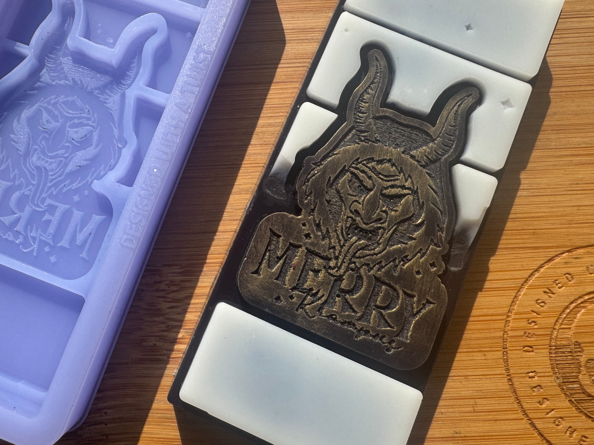 Merry Krampus Snapbar Silicone Mold | Designed with a Twist