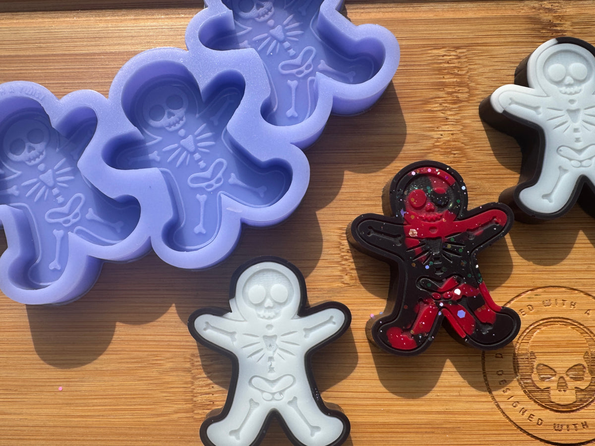 Skeleton Gingerbread Man Silicone Mold | Designed with a Twist