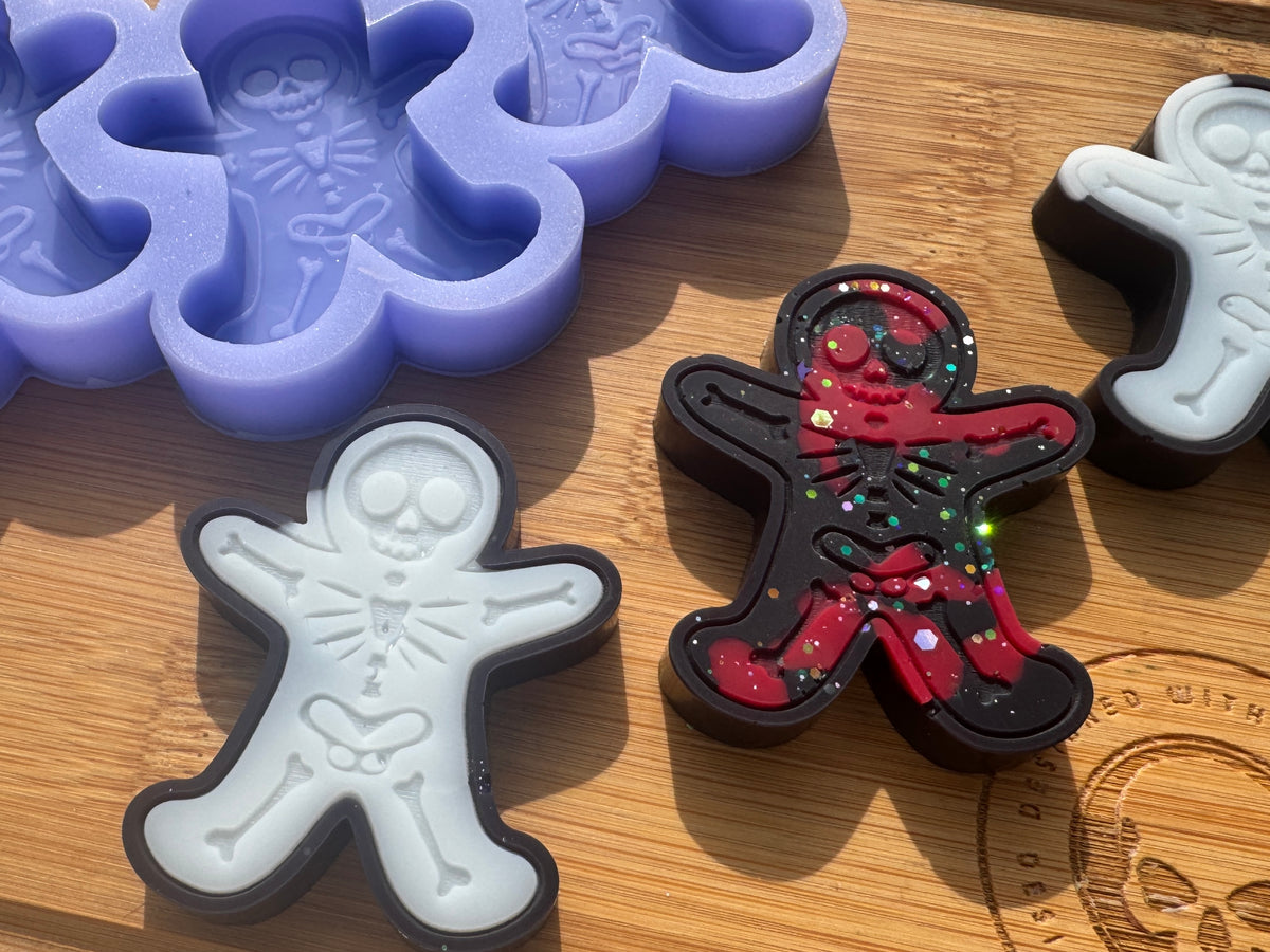 Skeleton Gingerbread Man Silicone Mold | Designed with a Twist