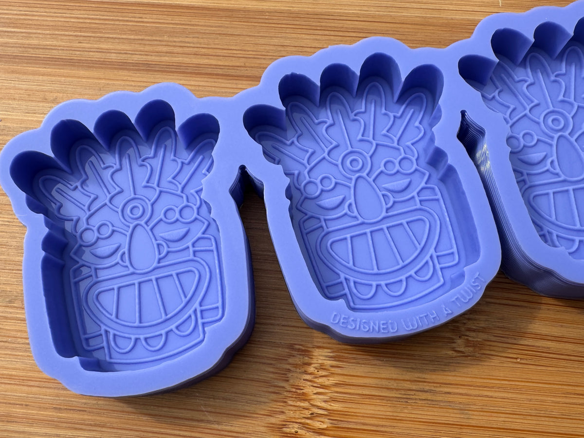 Tiki Mask Silicone Mold Trio | Designed with a Twist
