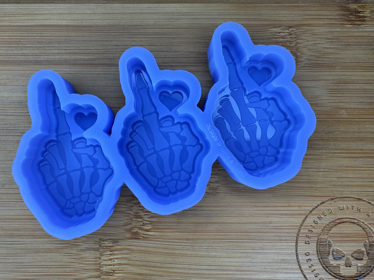 Middle Finger Trio Silicone Mold | Designed with a Twist