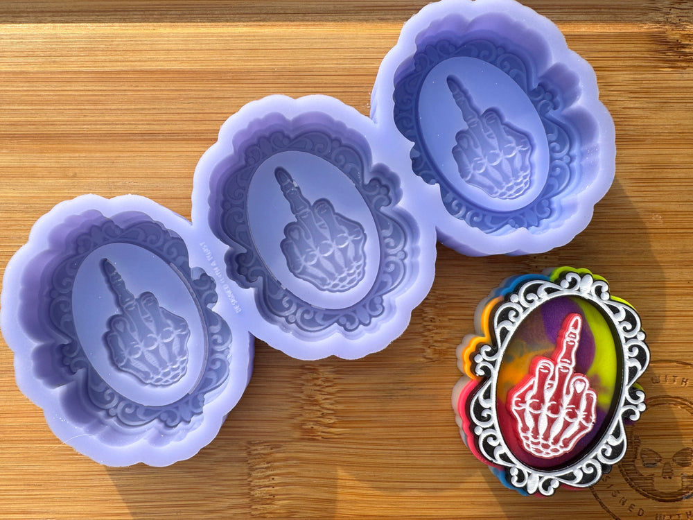 Middle Finger Frame Trio Silicone Mold | Designed with a Twist