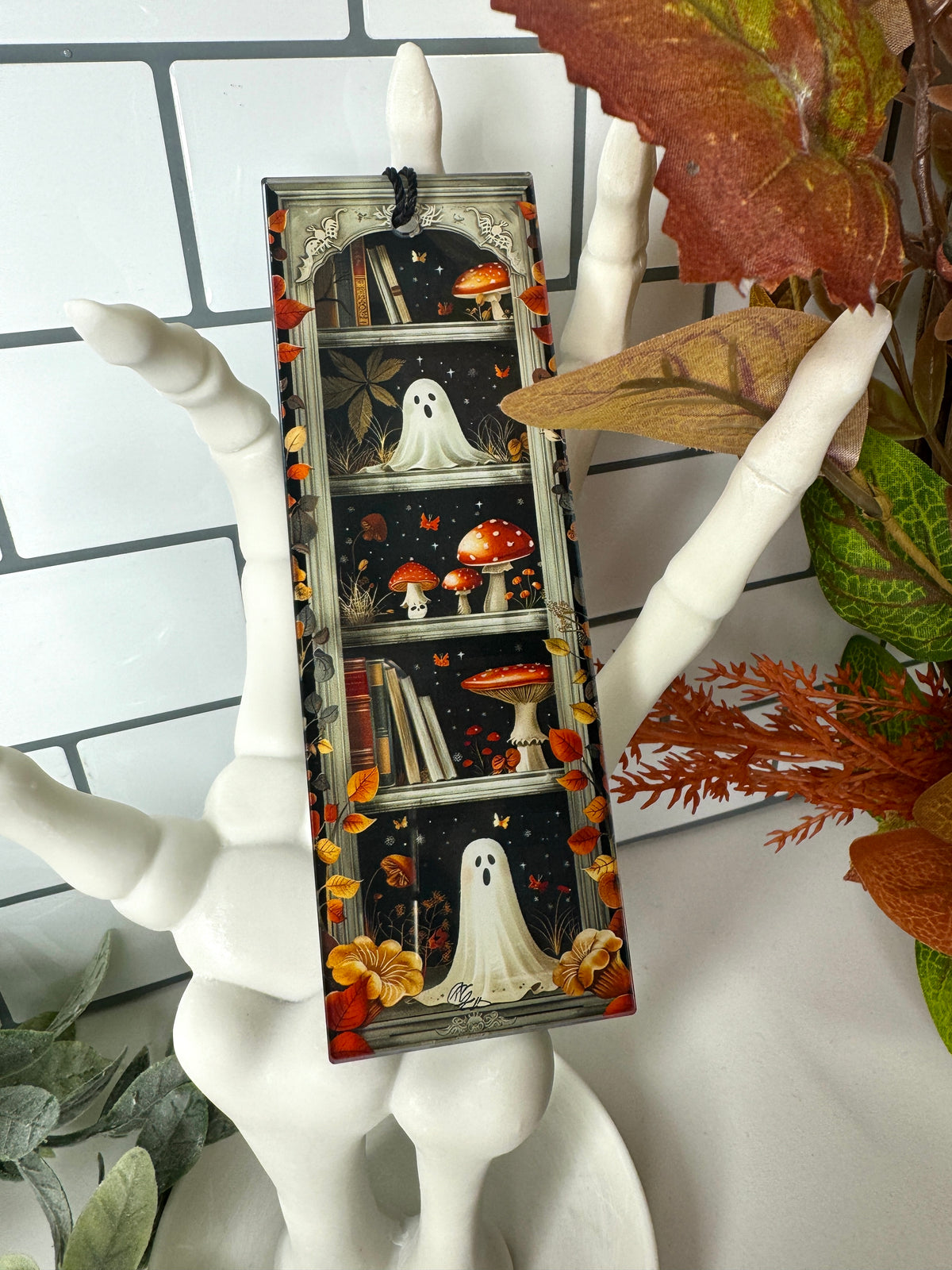 Haunted Bookshelf Bookmark | Designed with a Twist