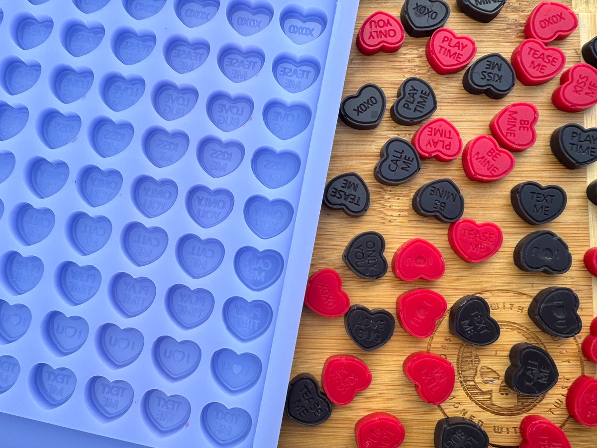 Conversation Heart Scrape n Scoop Silicone Mould | Designed with a Twist