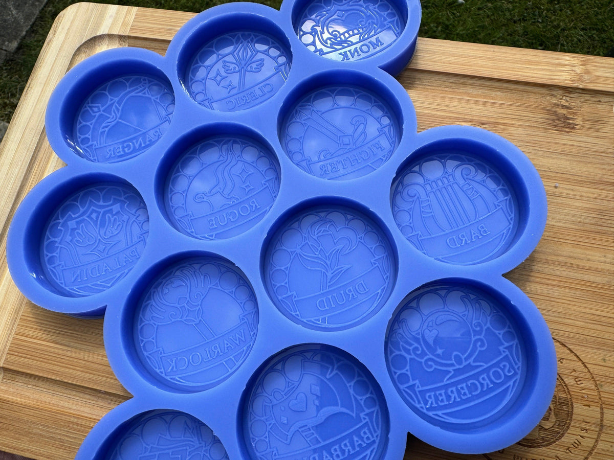 DnD Classes Silicone Mold | Designed with a Twist