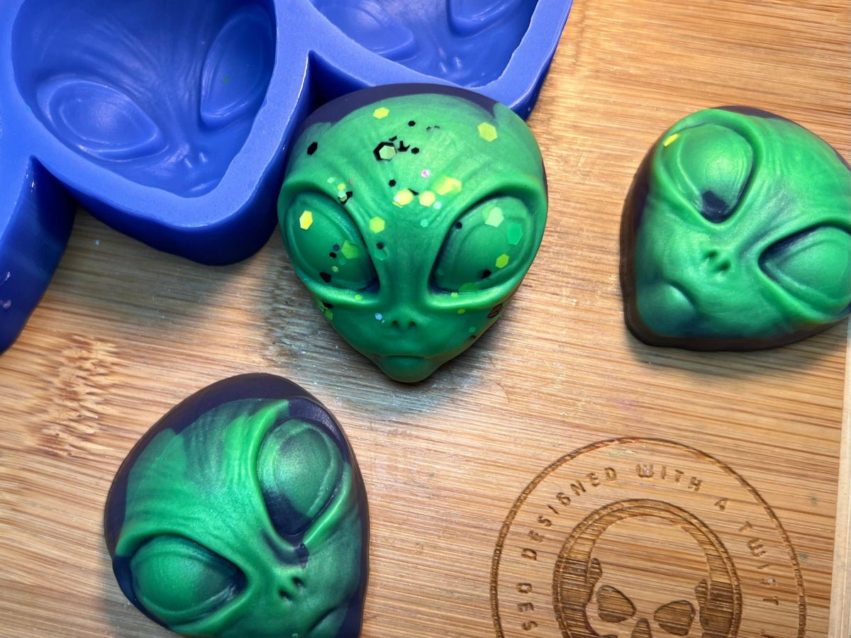 3D Alien Head Silicone Mold | Designed with a Twist