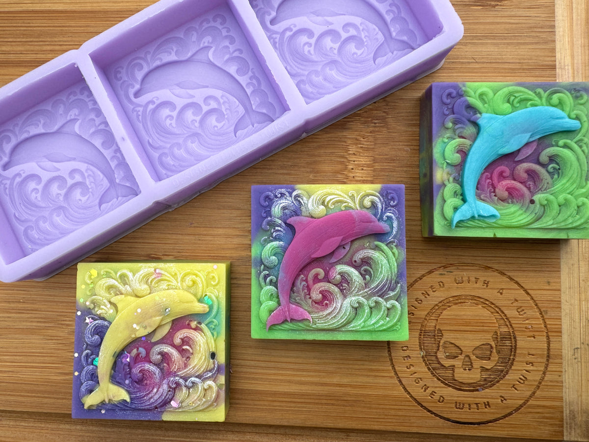 3D Dolphin Silicone Mold | Designed with a Twist