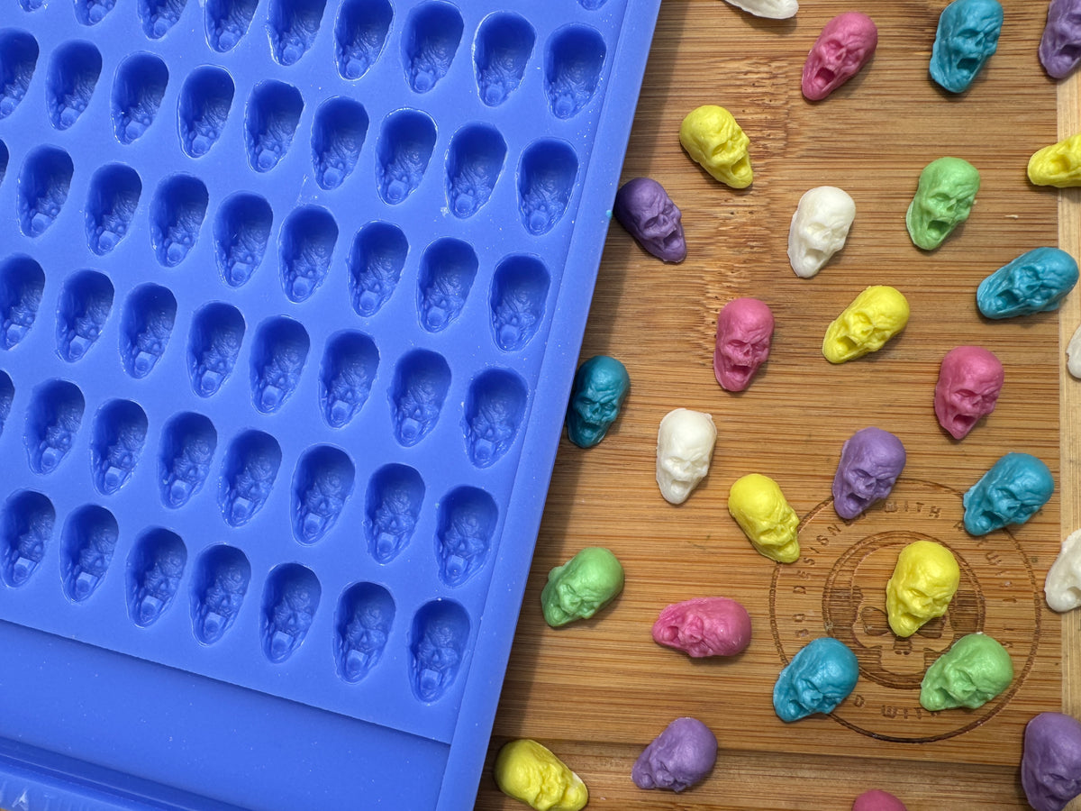3D Zombie Head Scrape n Scoop Silicone Mold | Designed with a Twist