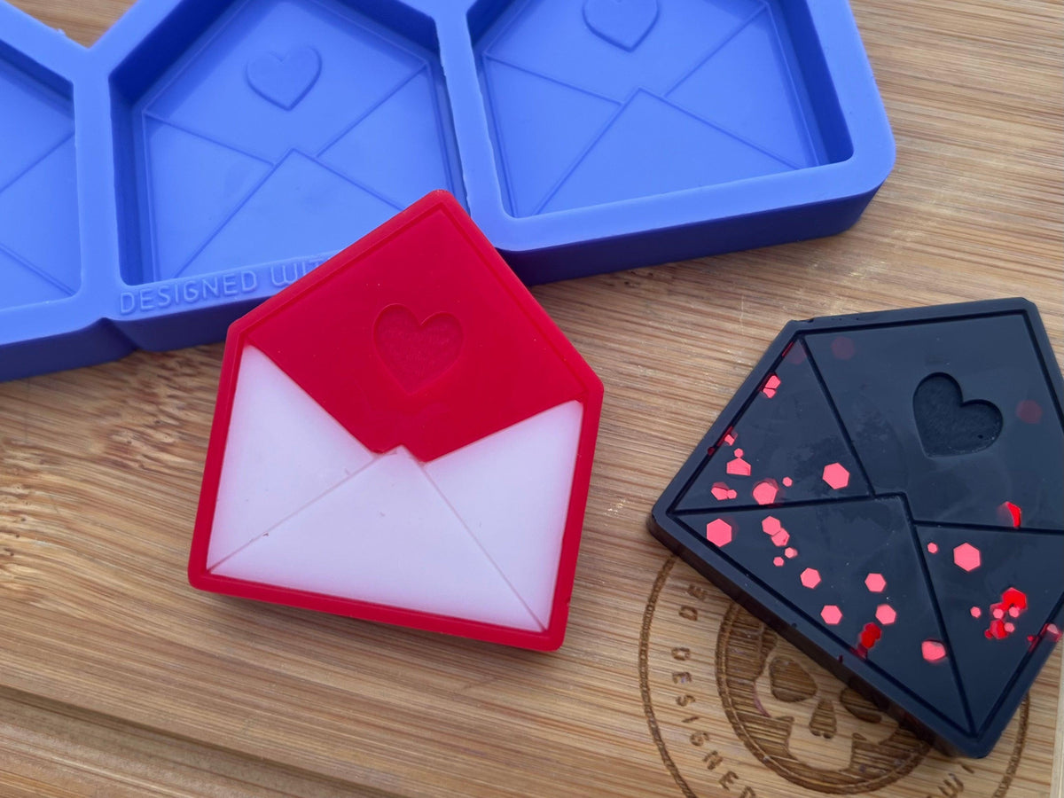 Heart Envelope Wax Melt Silicone Mold | Designed with a Twist