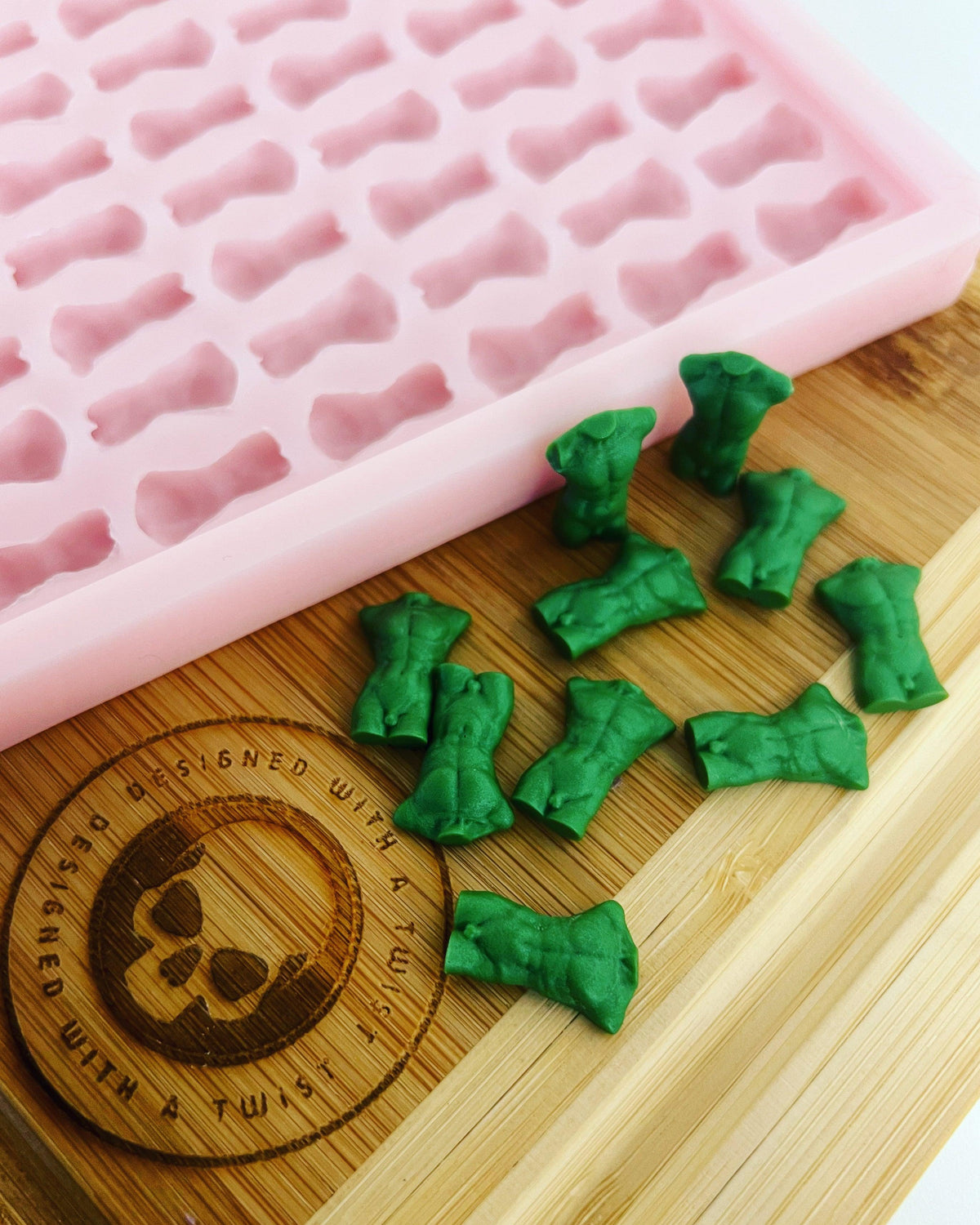 Hercules Torso Scrape n Scoop Wax Silicone Mold | Designed with a Twist