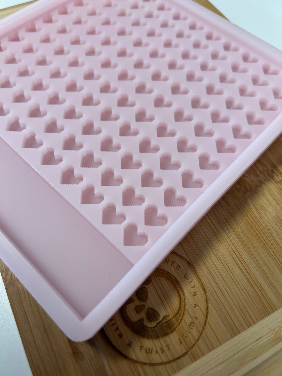 Pixel Heart Scrape n Scoop Wax Tray Silicone Mold | Designed with a Twist