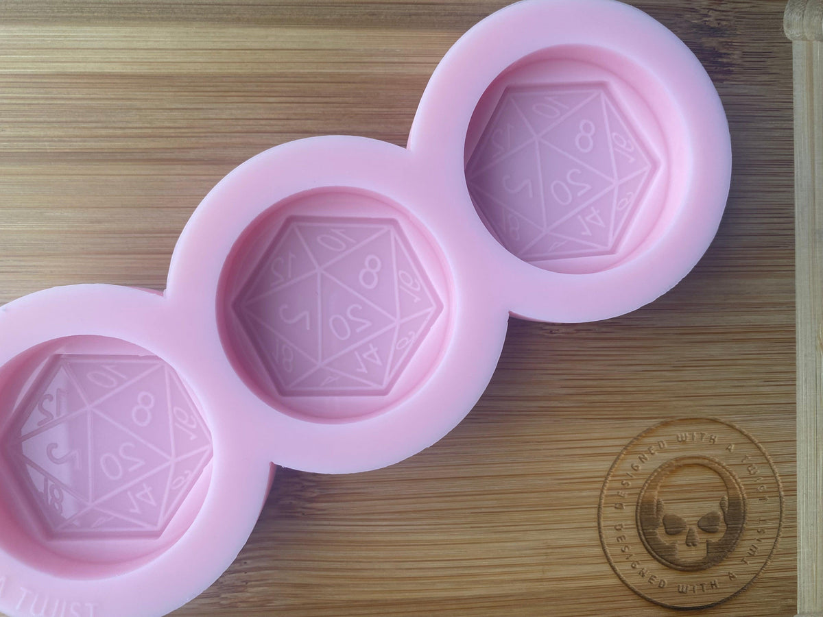 D20 Wax Melt Silicone Mold | Designed with a Twist
